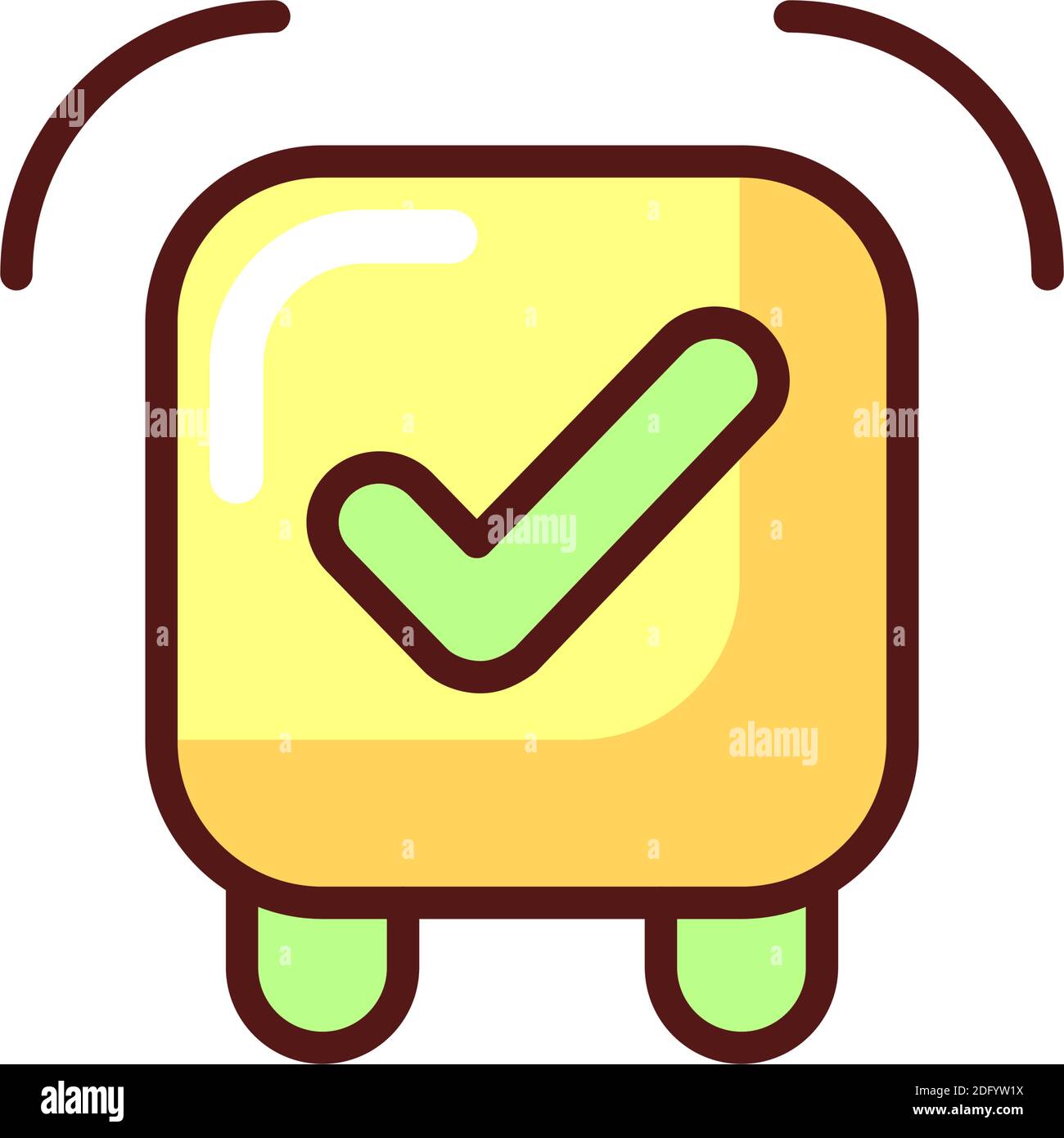 Alarm clock app RGB color icon Stock Vector Image & Art - Alamy