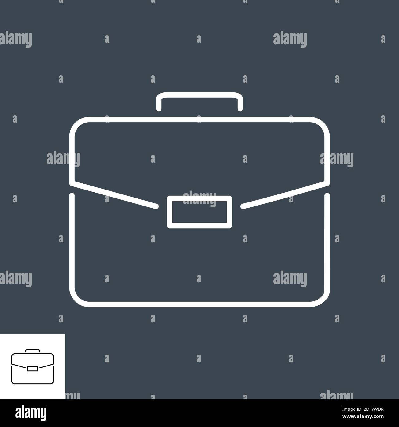Briefcase Thin Line Vector Icon Stock Vector Image & Art - Alamy