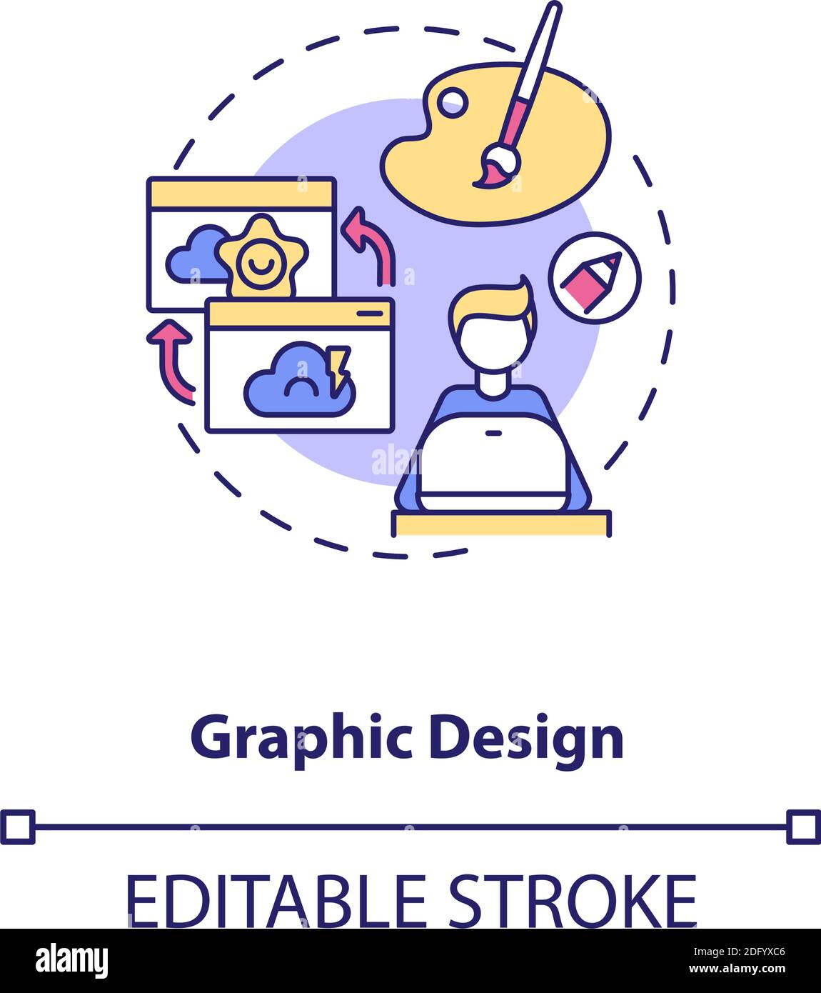 Graphic design concept icon Stock Vector Image & Art - Alamy