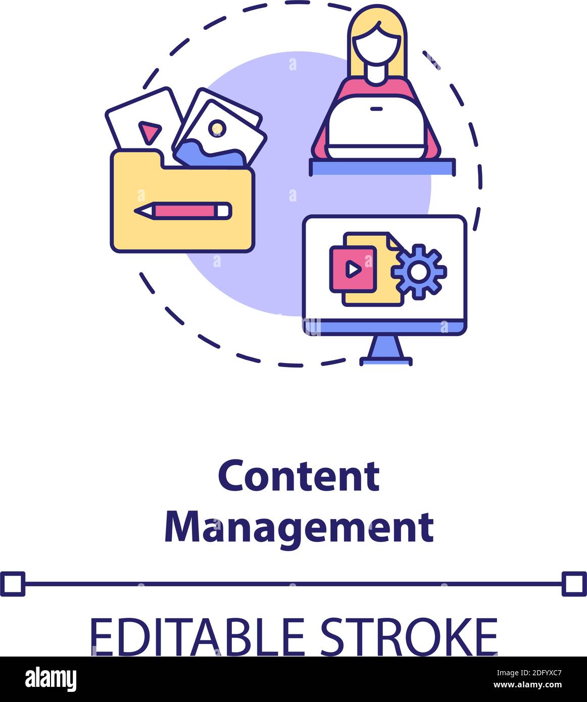 Concept content contour Stock Vector Images - Alamy