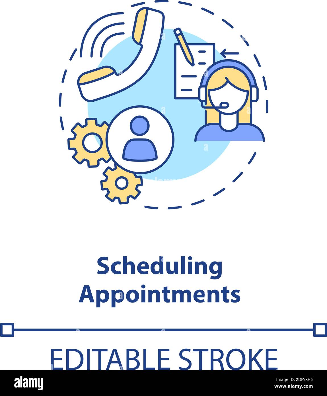 Scheduling appointments concept icon Stock Vector Image & Art - Alamy