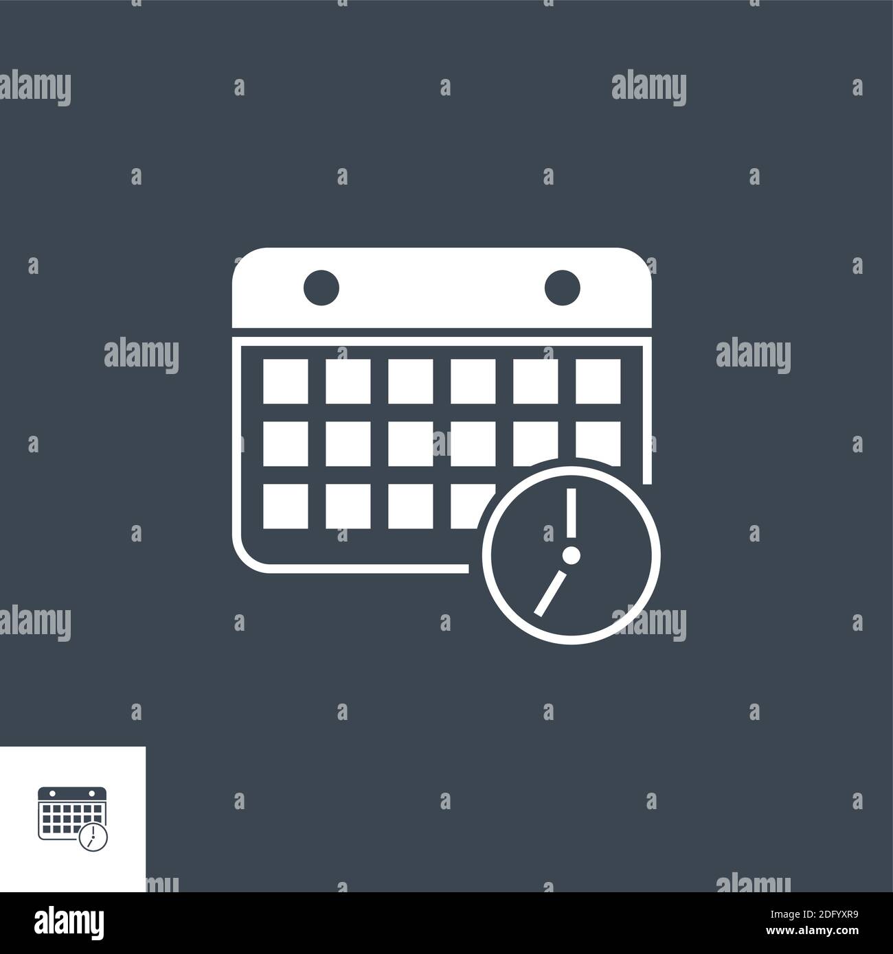 Calendar related vector glyph icon Stock Vector Image & Art - Alamy