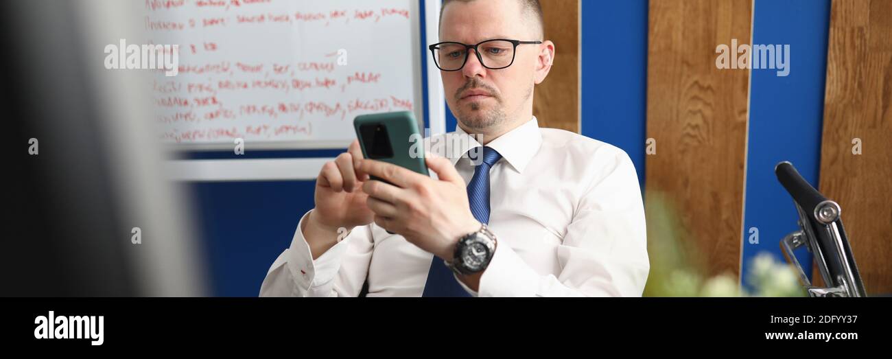 Concentrated adult at work Stock Photo - Alamy