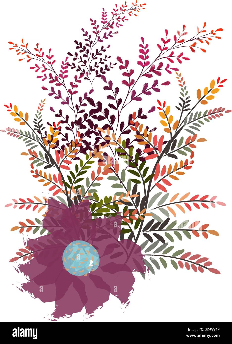 Multiple white flowers Stock Vector Images - Alamy