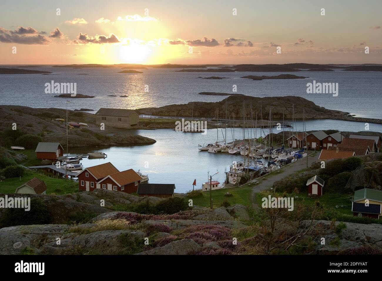 Harbour of Ramsoe, Koster archipelago, Sweden Stock Photo - Alamy