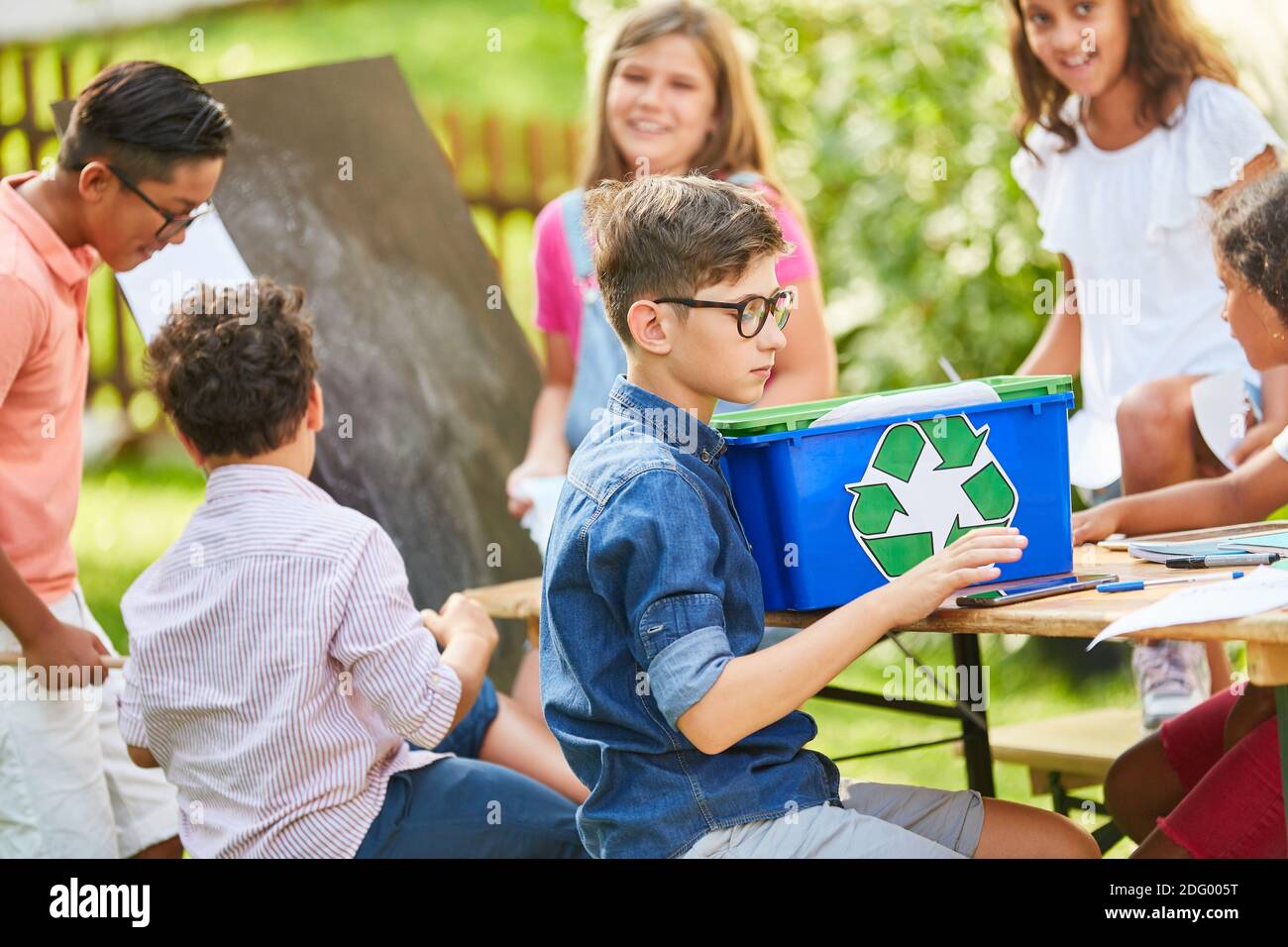 Children learn about sustainability and environmental protection in the ...