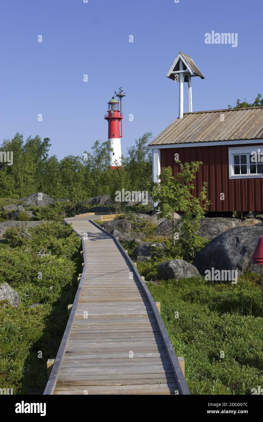 Lighthouse on Island of Tankar, Finland Stock Photo - Alamy