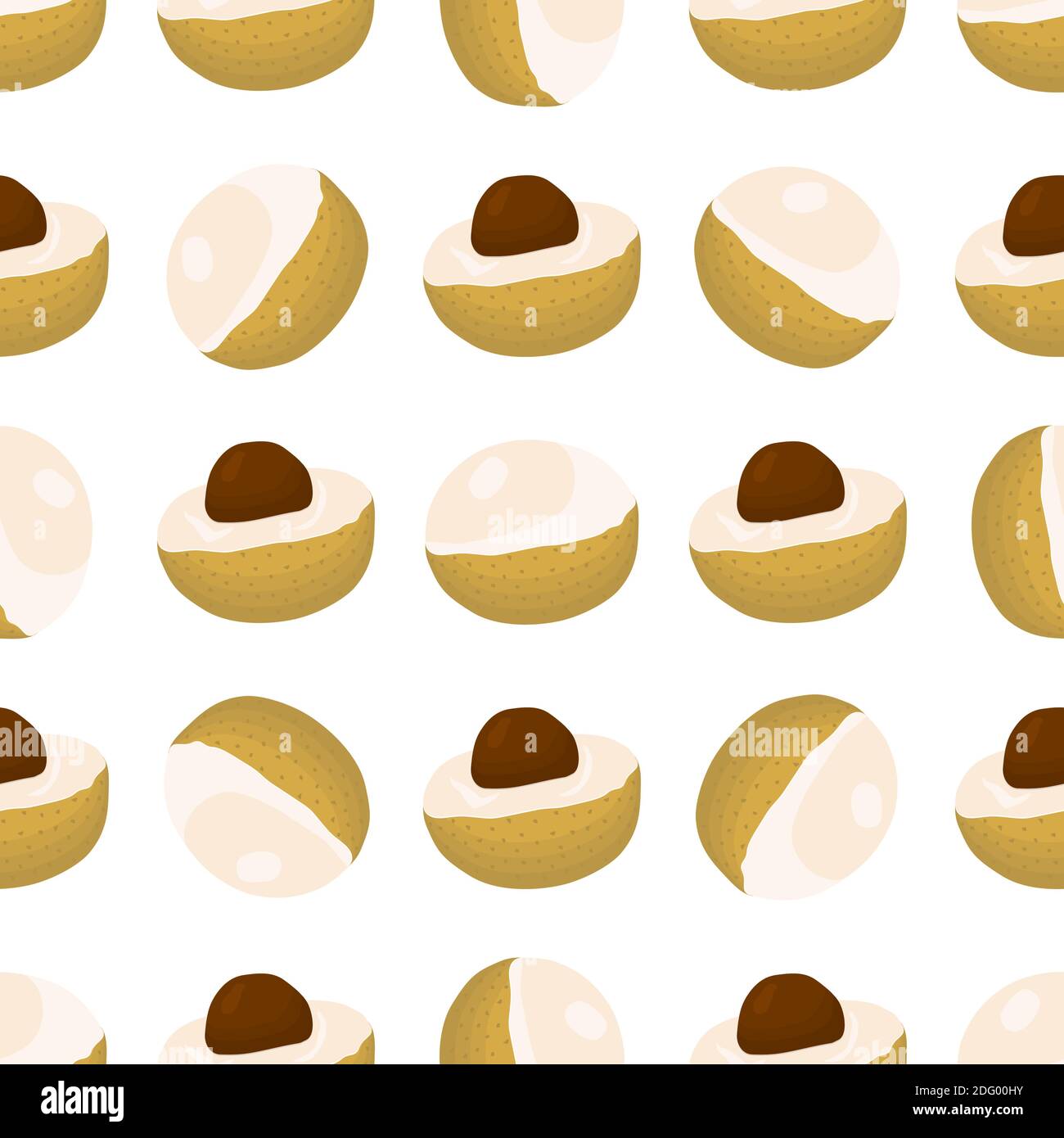 Illustration on theme big colored seamless longan, bright fruit pattern ...