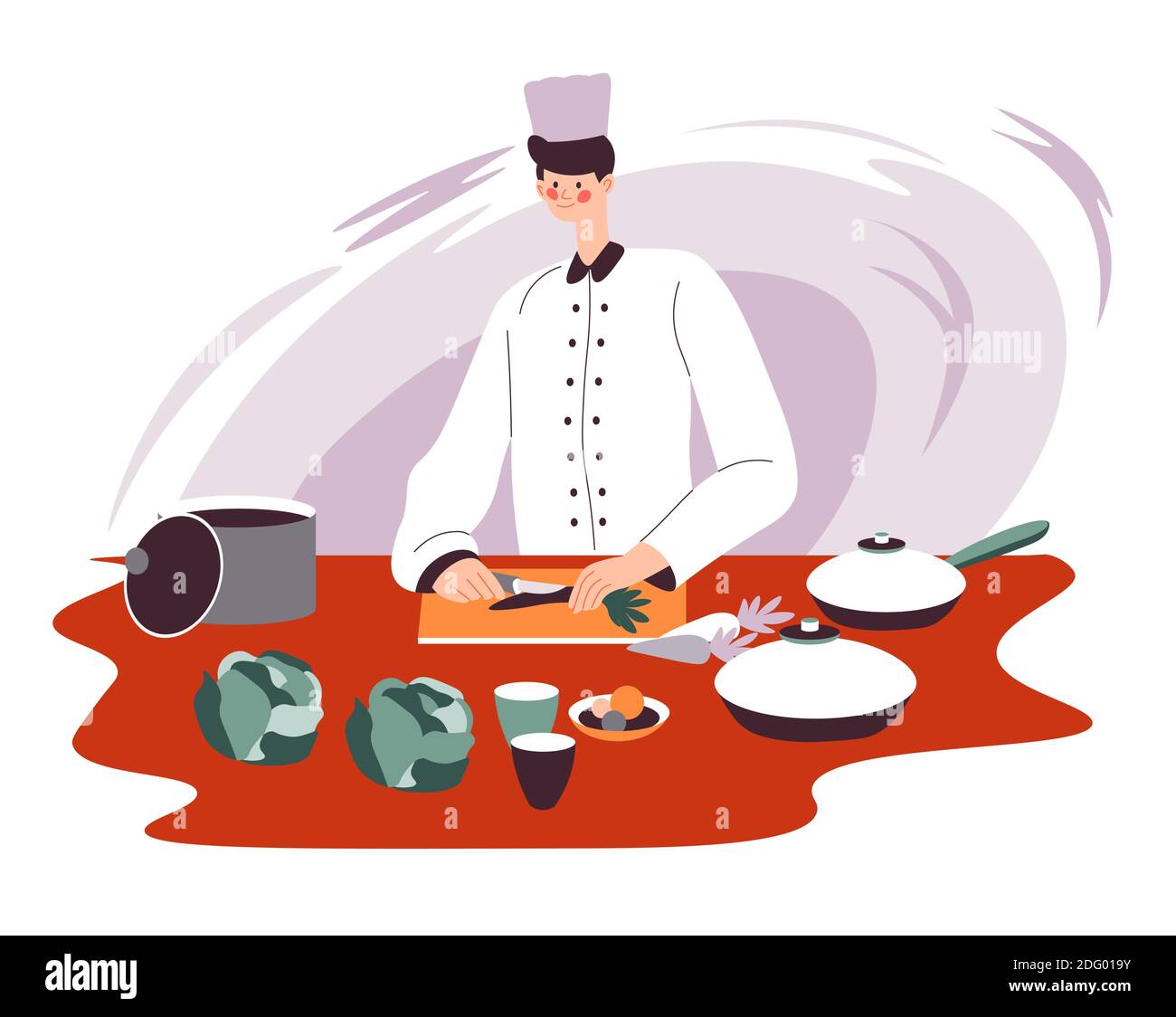 Chopping salad Cut Out Stock Images & Pictures - Alamy