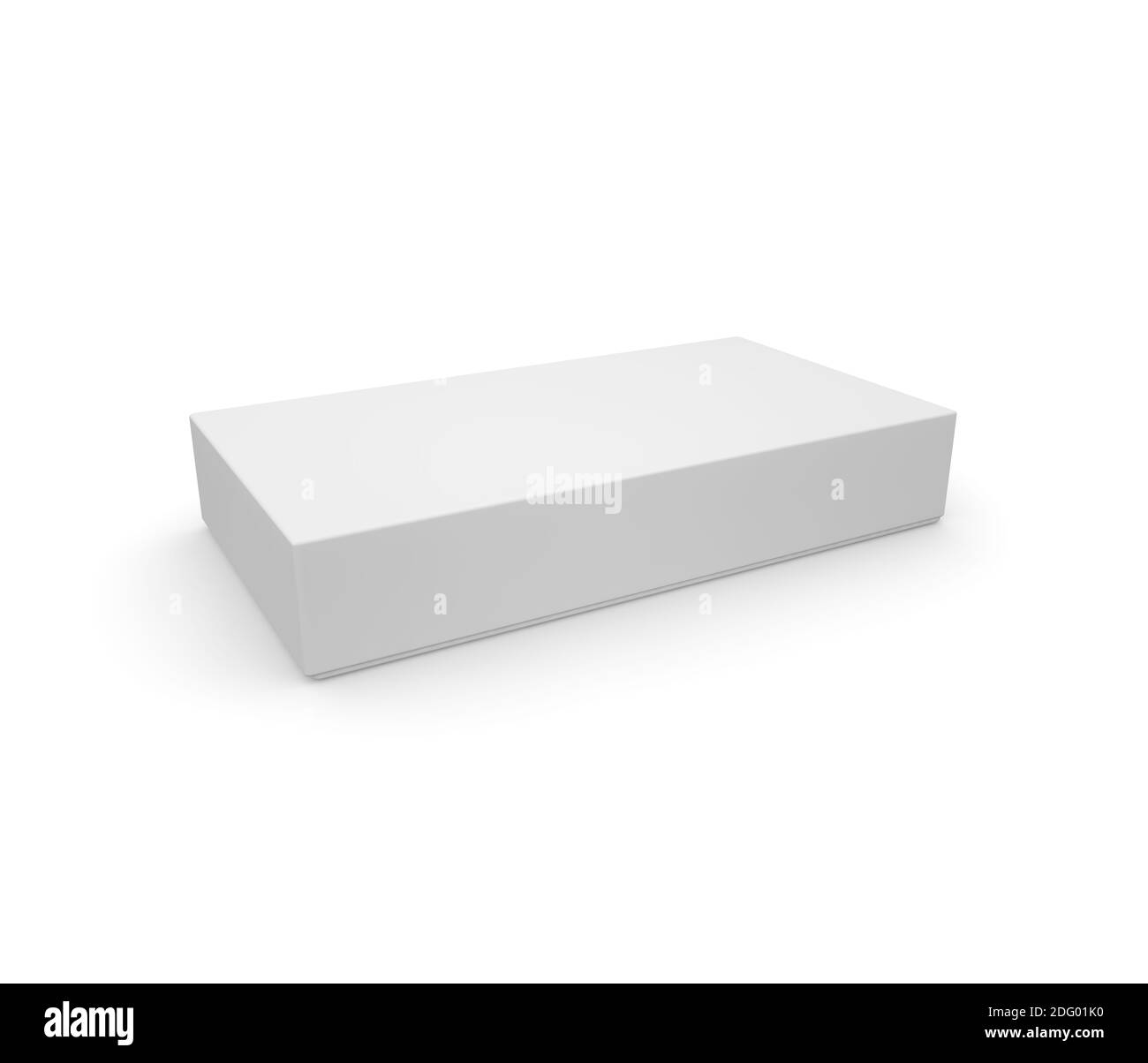 Empty grey cardboard box for your design. White isolated background. 3D ...
