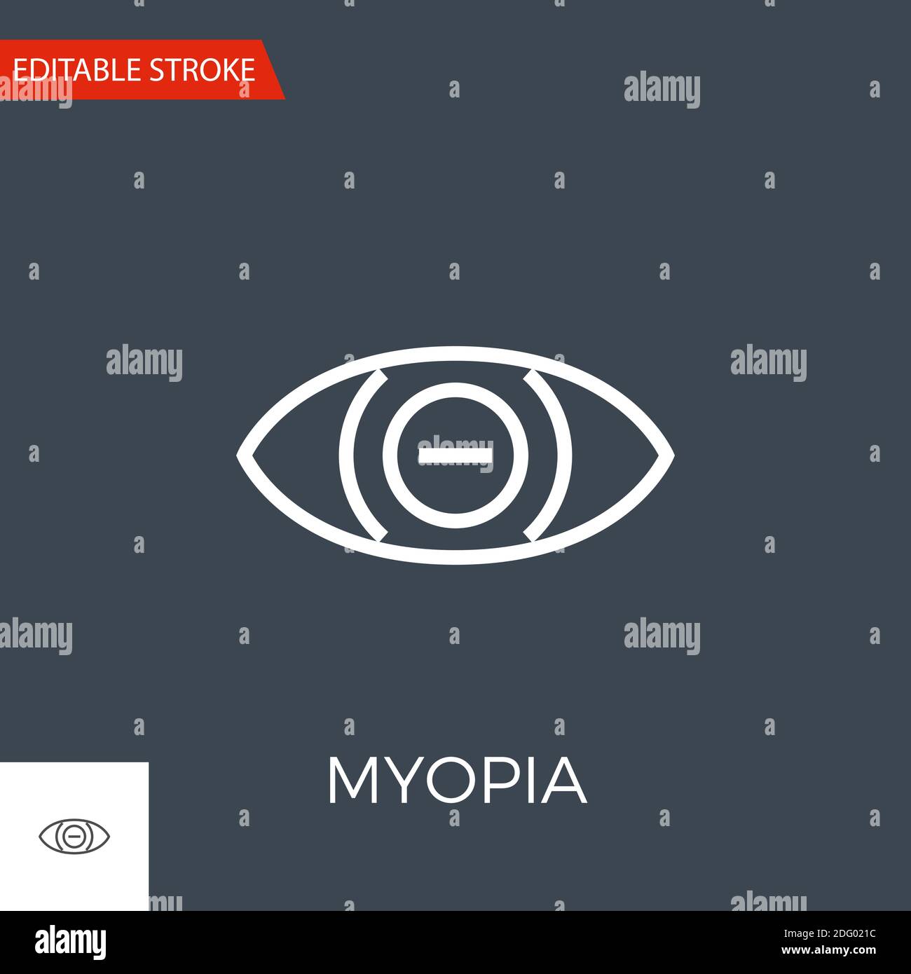 Myopia Vector Icon Stock Vector Image & Art - Alamy