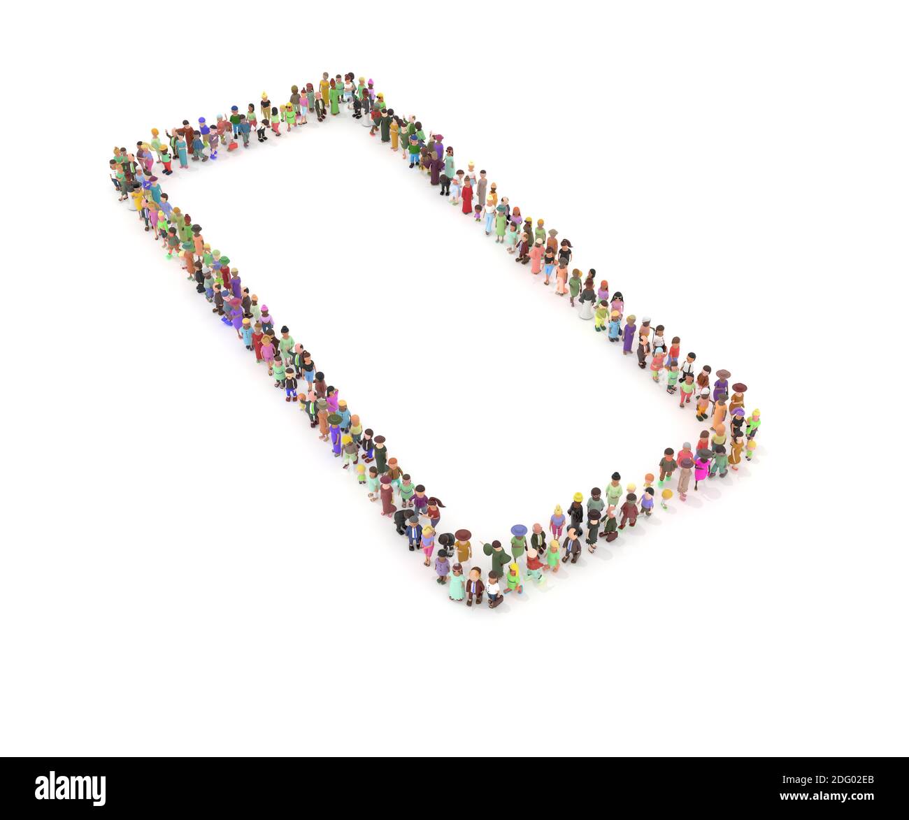 Picture crowd people in Cut Out Stock Images & Pictures - Alamy