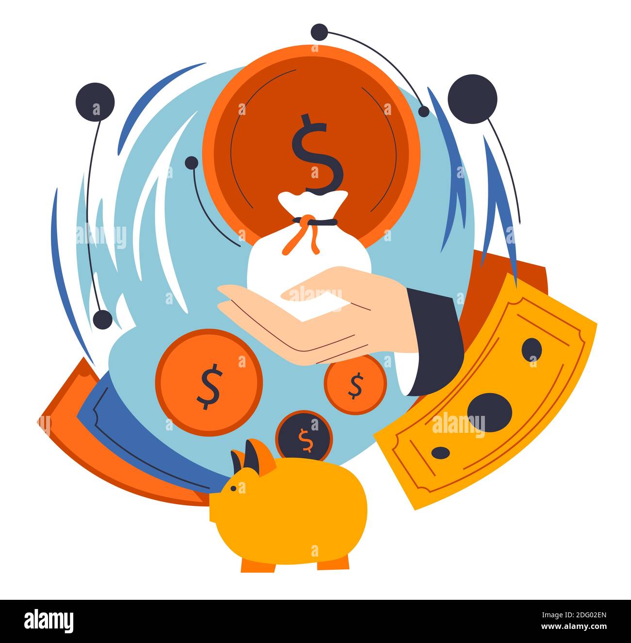 Financial planning budget management in business Stock Vector Image ...