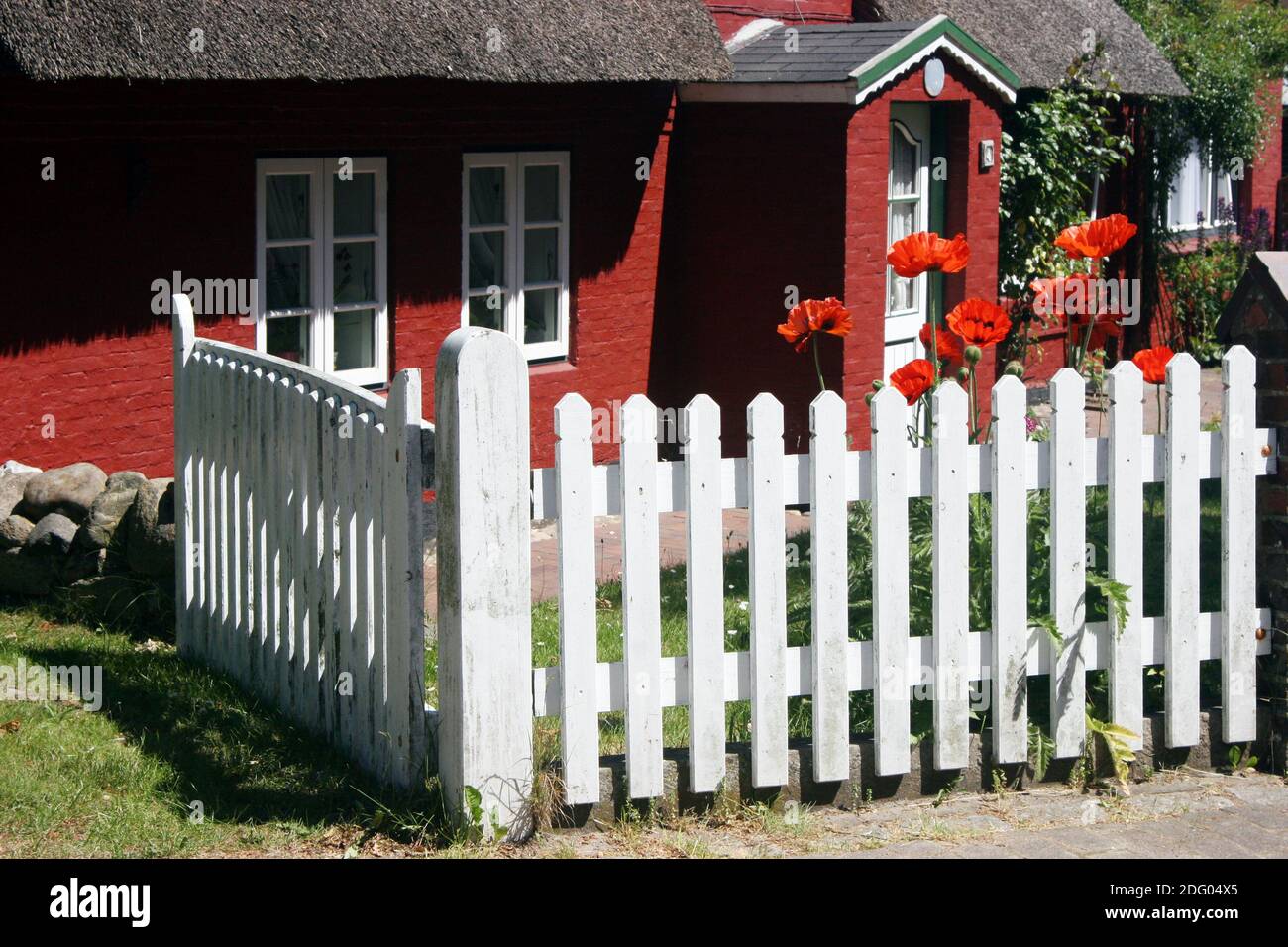 Over a garden fence Stock Photo - Alamy