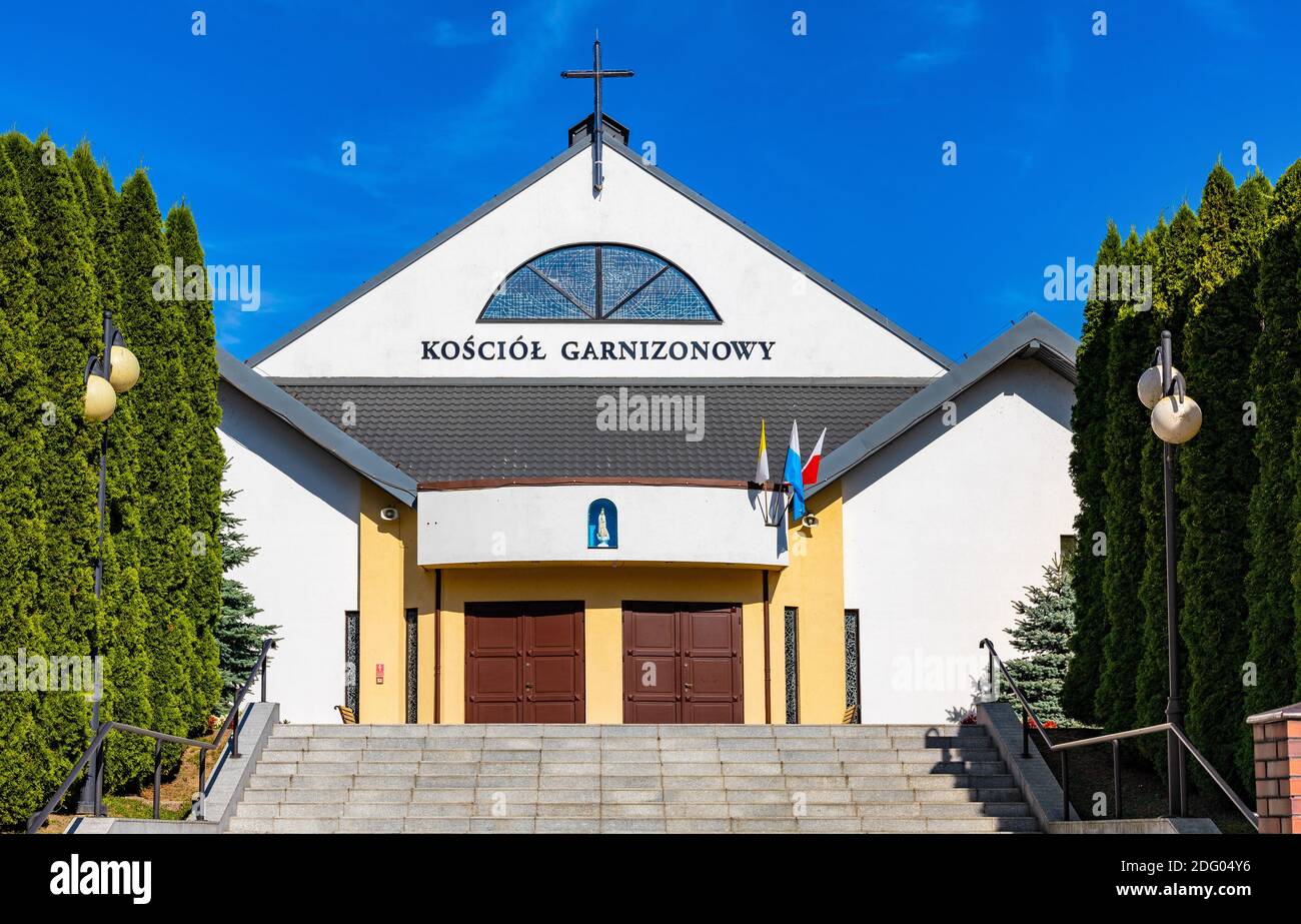 Zegrze, Poland - August 2, 2020: Military parish Garrison Church of ...