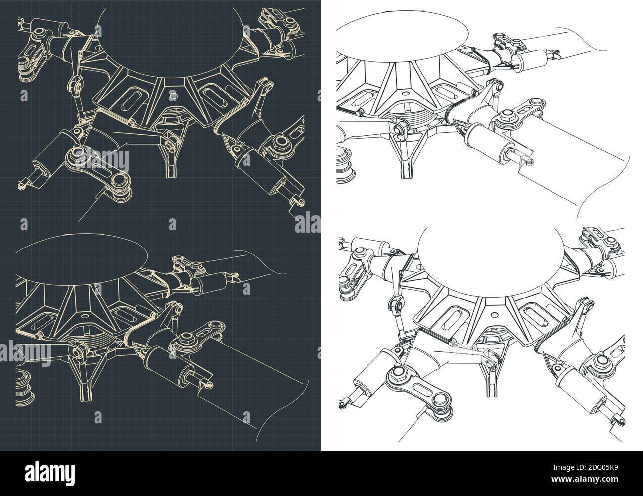 Helicopter rotor closeup Stock Vector Images - Alamy