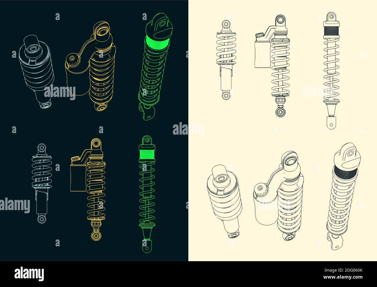 Set of shock absorbers hi-res stock photography and images - Alamy