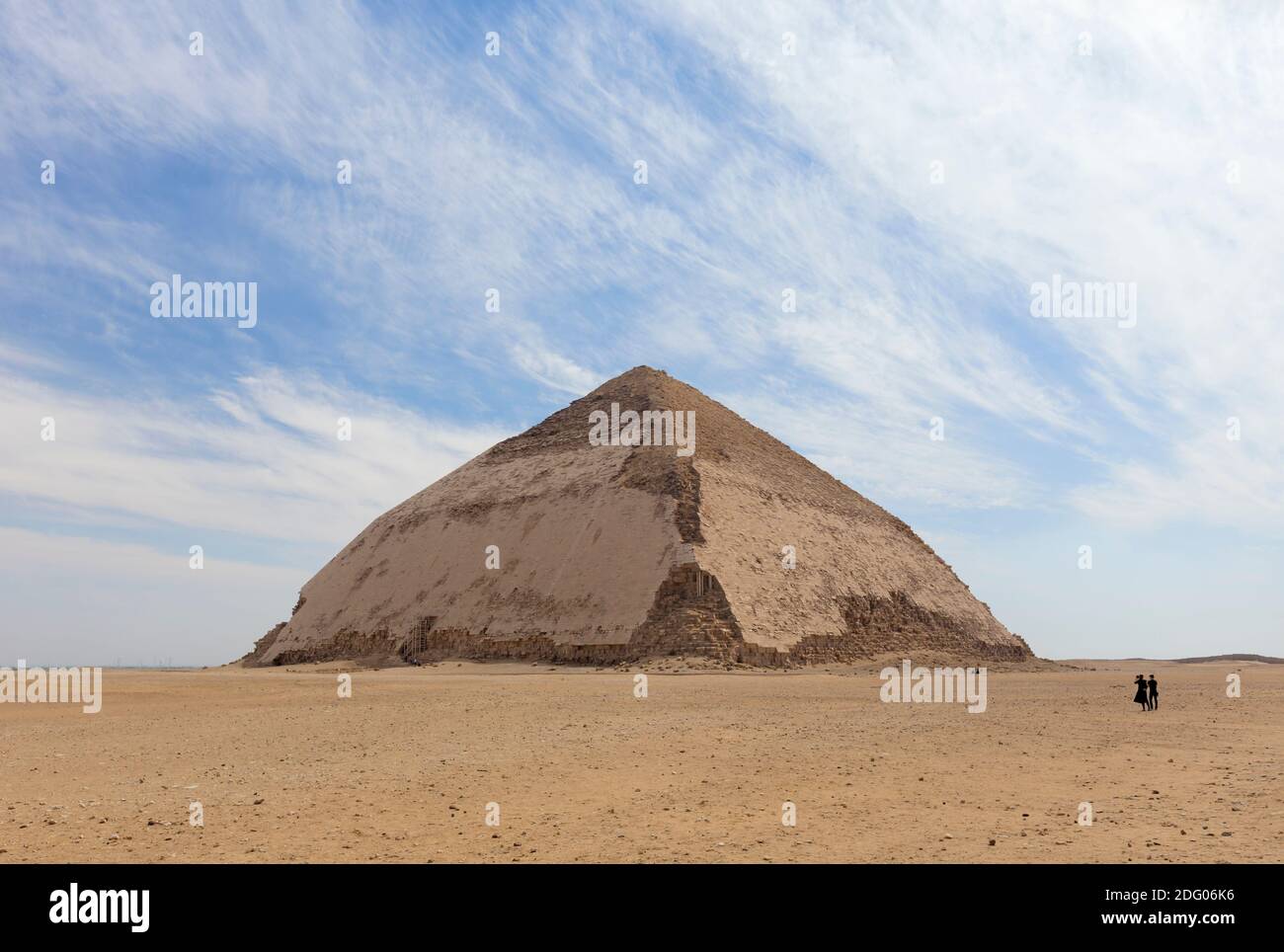 Bent pyramid, Dahshur, Egypt Stock Photo - Alamy