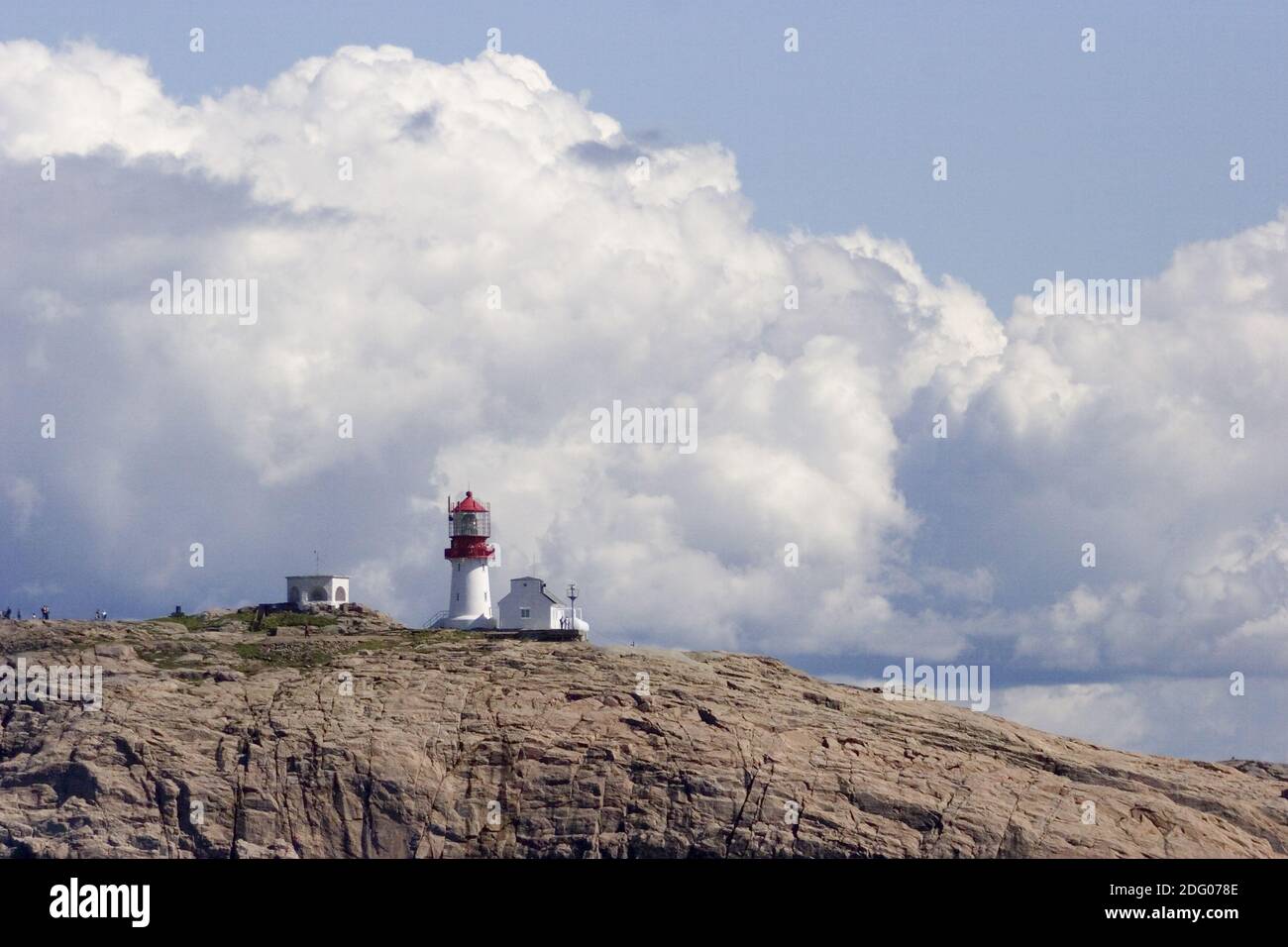 Lighthouse of Cape lindesnes, Norway Stock Photo - Alamy