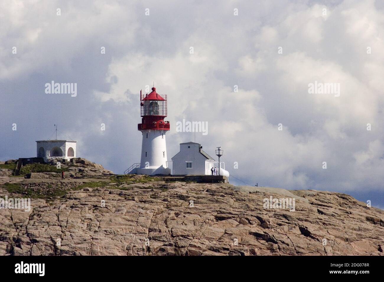 Lighthouse of Cape lindesnes, Norway Stock Photo - Alamy