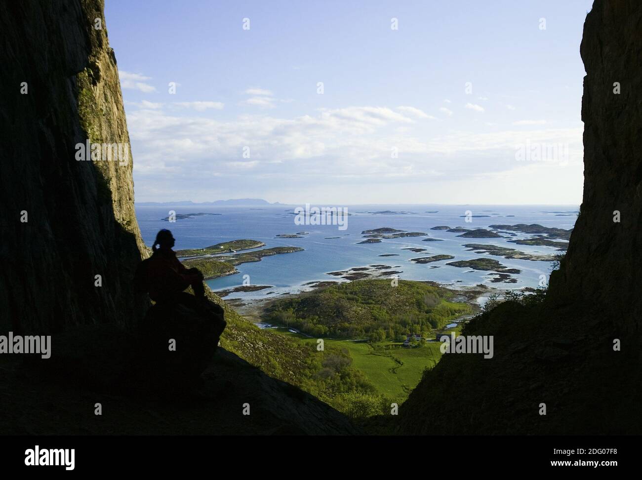 Hole in the mountain Norway Stock Photo - Alamy