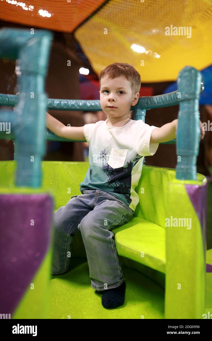 One child roundabout hi-res stock photography and images - Alamy