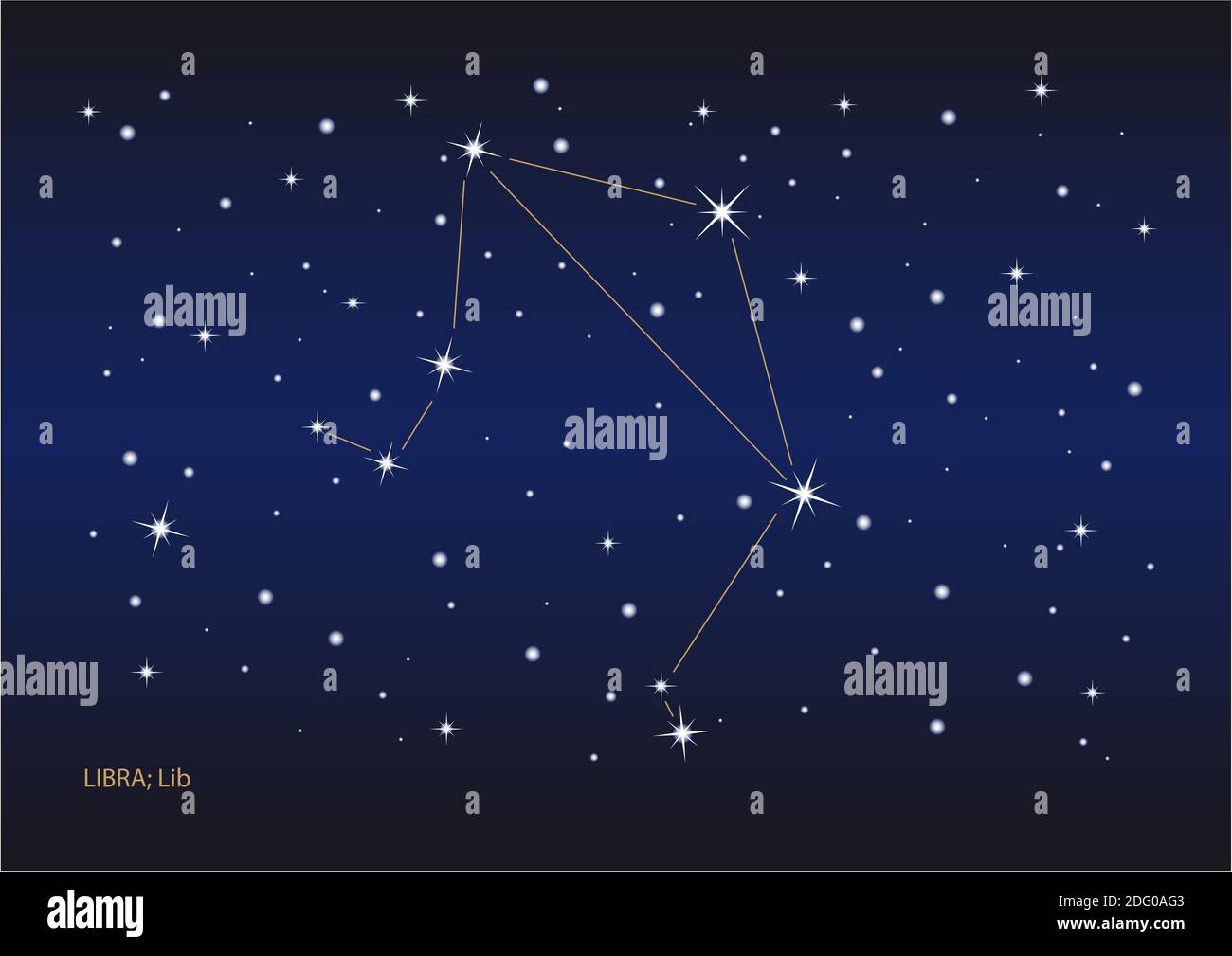Libra constellation hi-res stock photography and images - Alamy