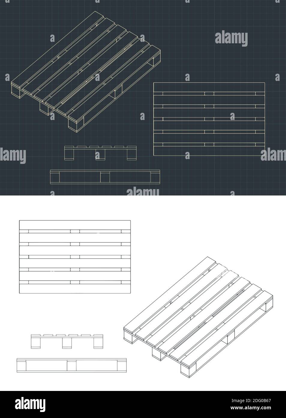 Pallets carrier Stock Vector Images - Alamy