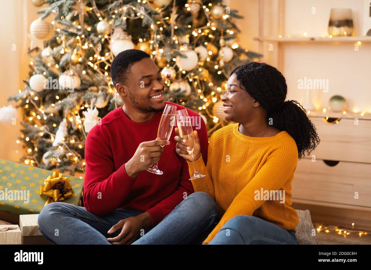 Cozy new years interior hi-res stock photography and images - Alamy