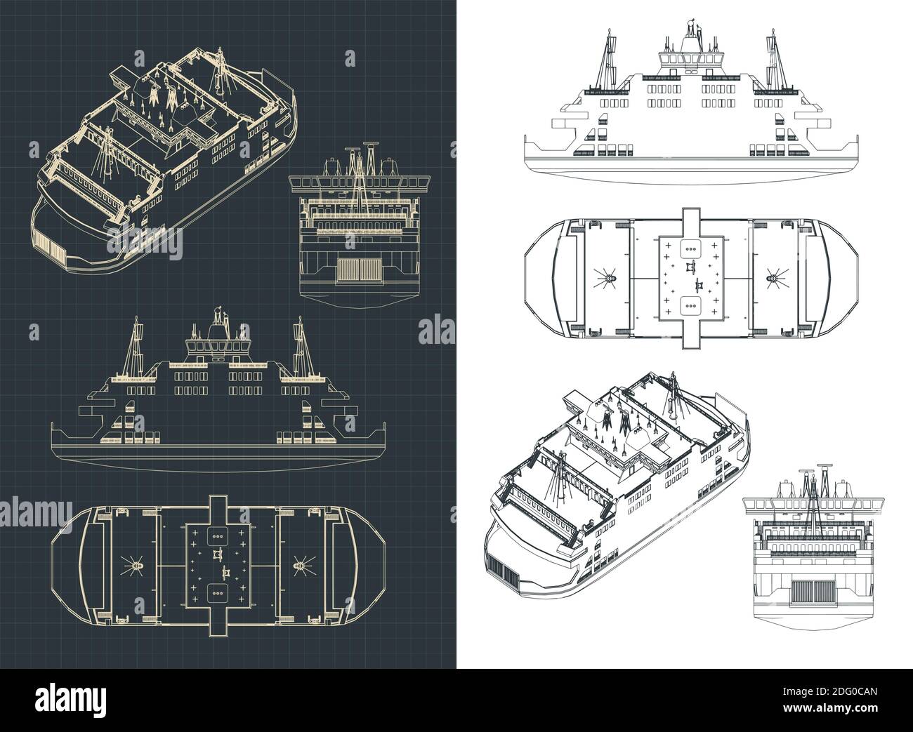 Passenger ferries Stock Vector Images - Alamy