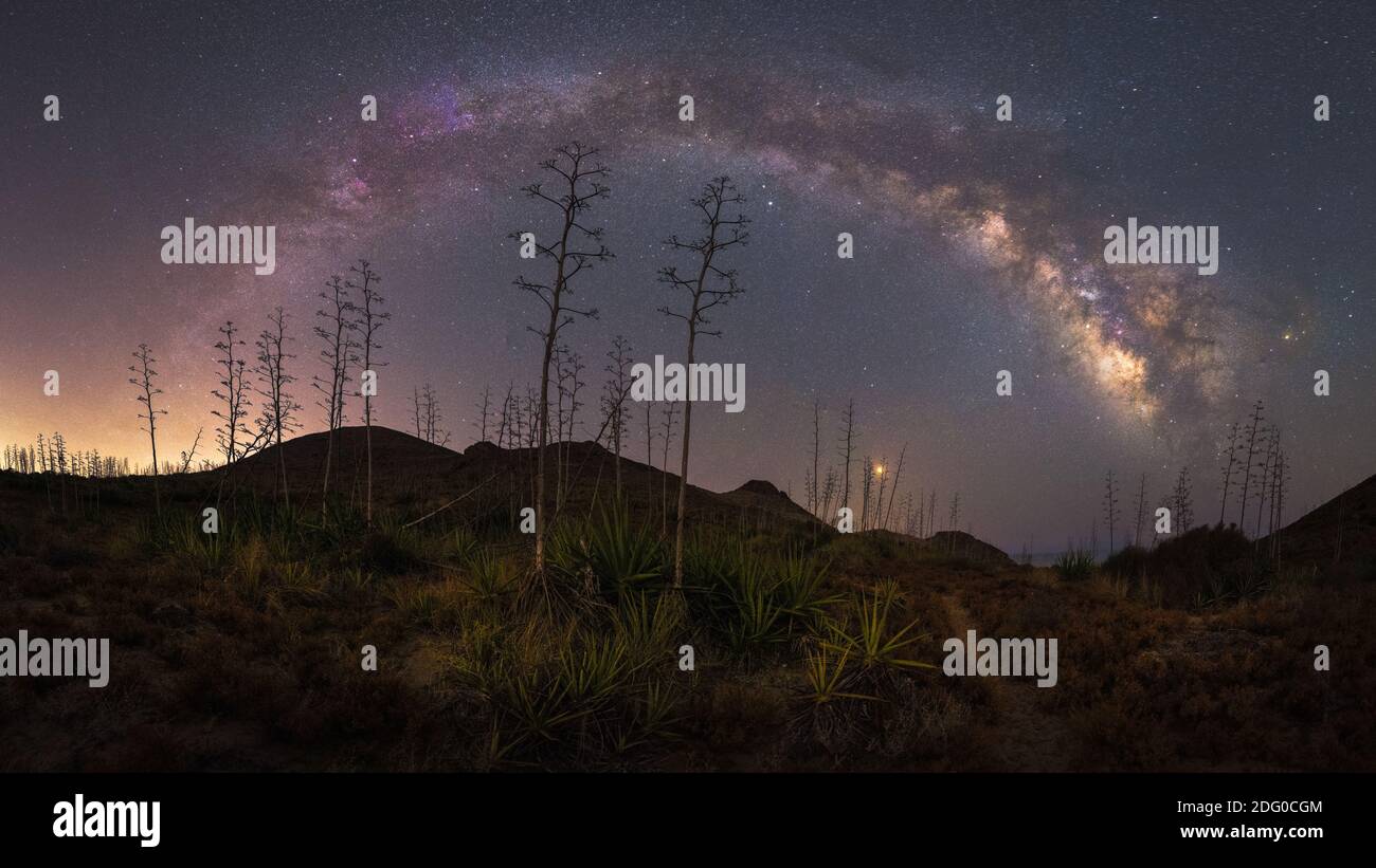 Colorful milky way hi-res stock photography and images - Alamy