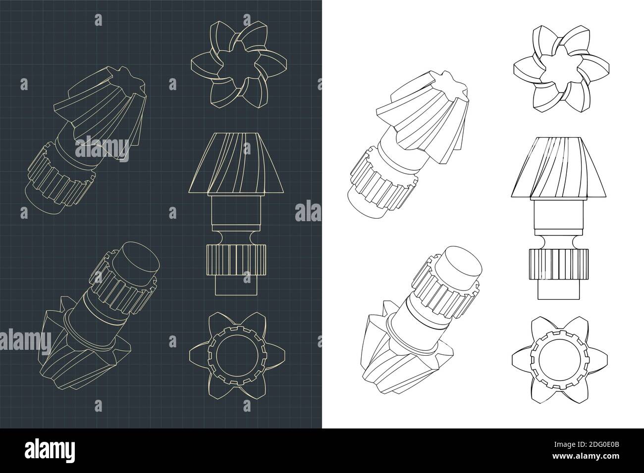 Helical Gear Drawing