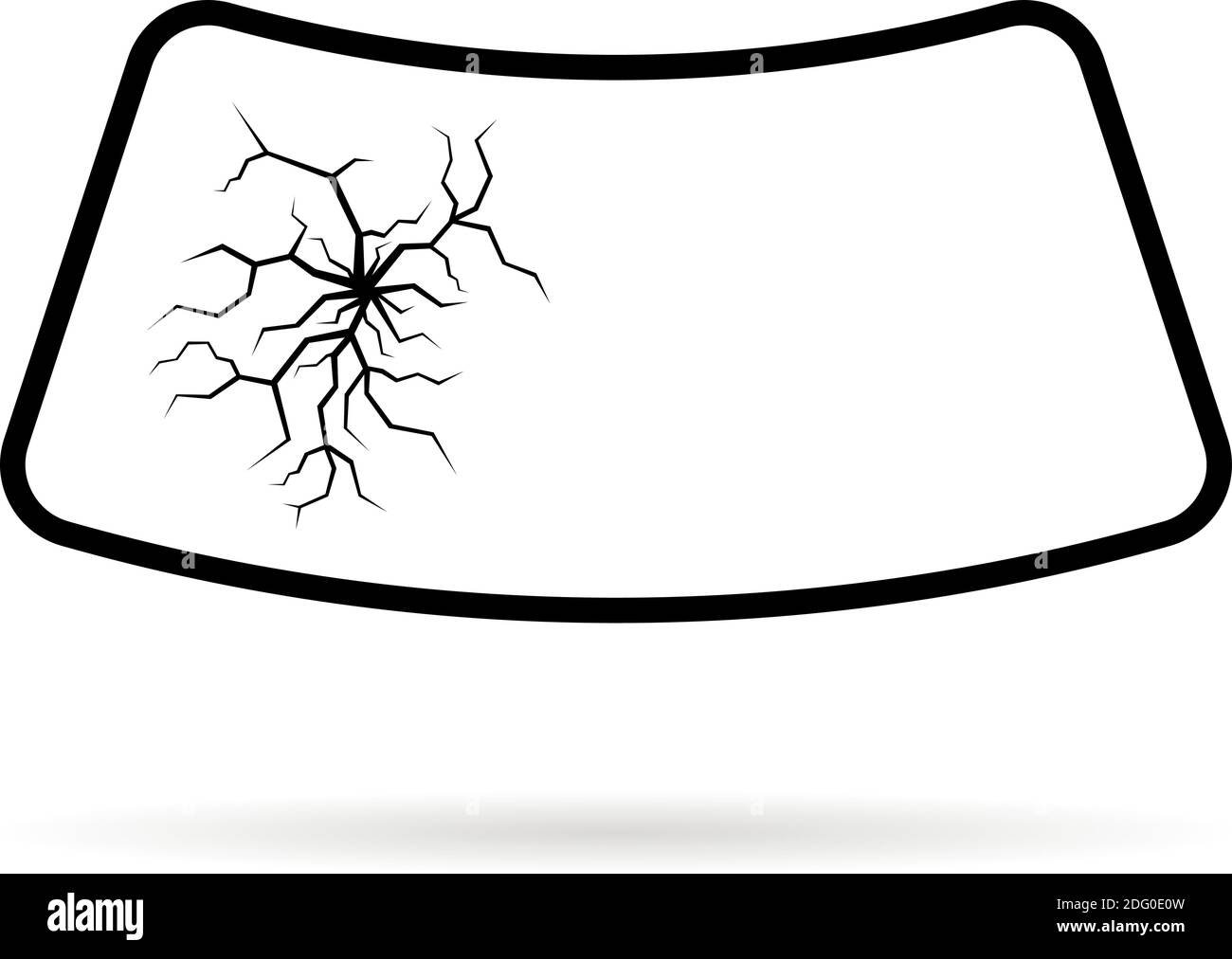 Broken Car Window Clipart