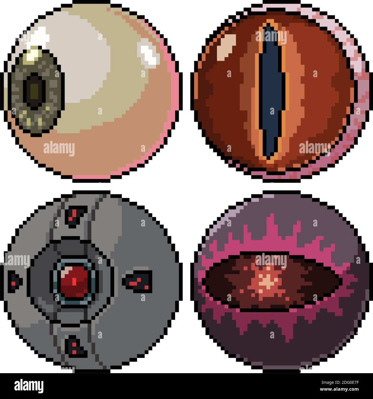 Pixel eye Cut Out Stock Images & Pictures - Alamy