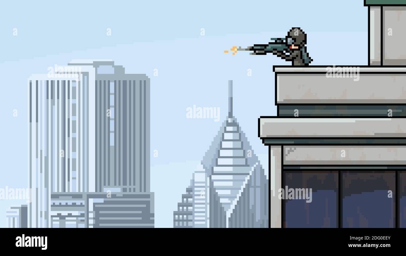 Roof top sniper hi-res stock photography and images - Alamy