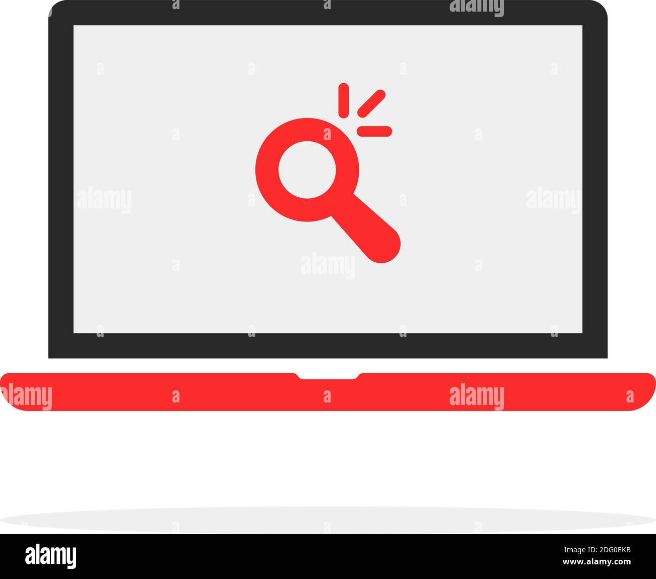 Red job app icon illustration Stock Vector Images - Alamy