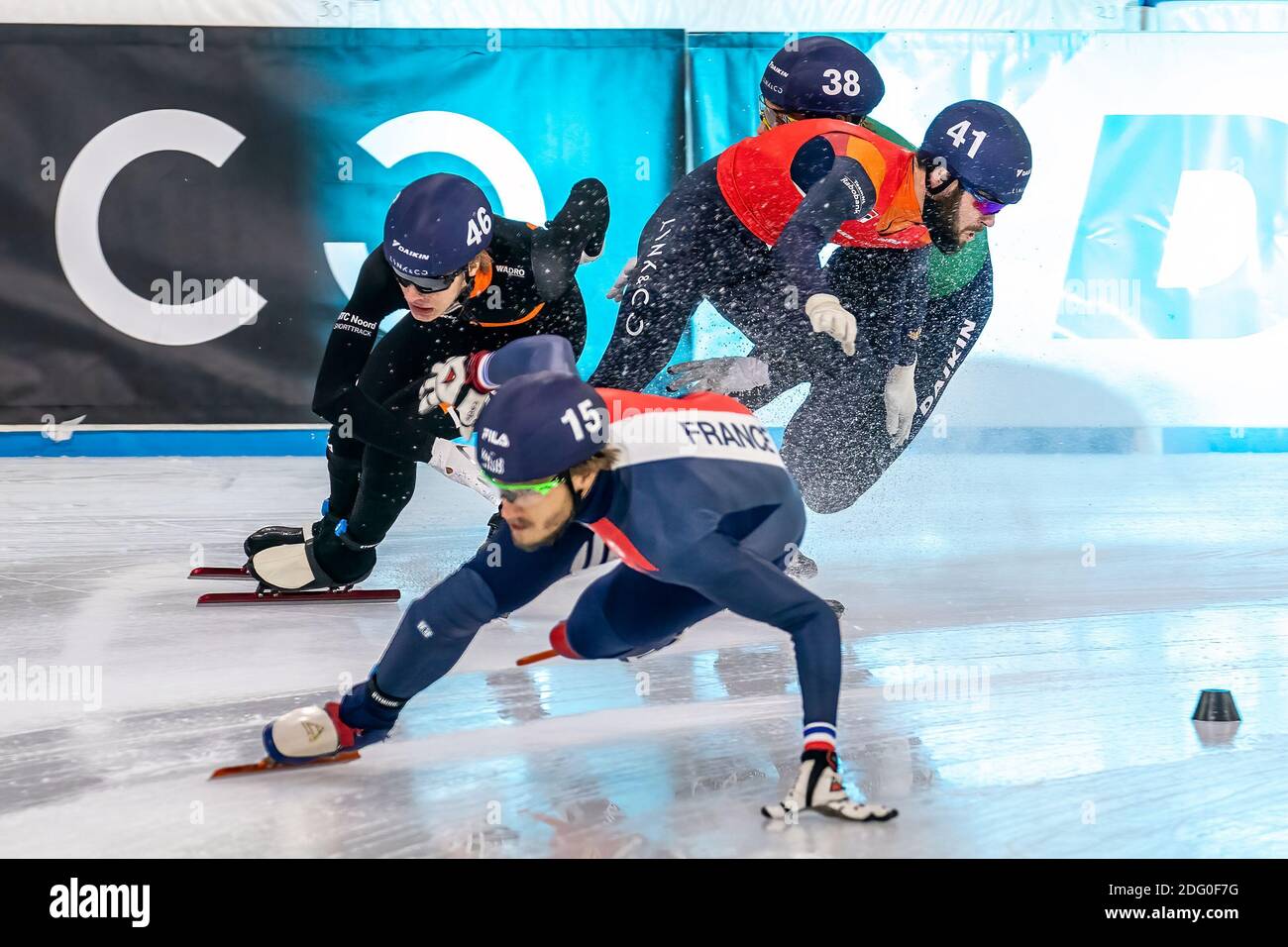 Jens van t wout of the netherlands and sjinkie knegt hi-res stock ...