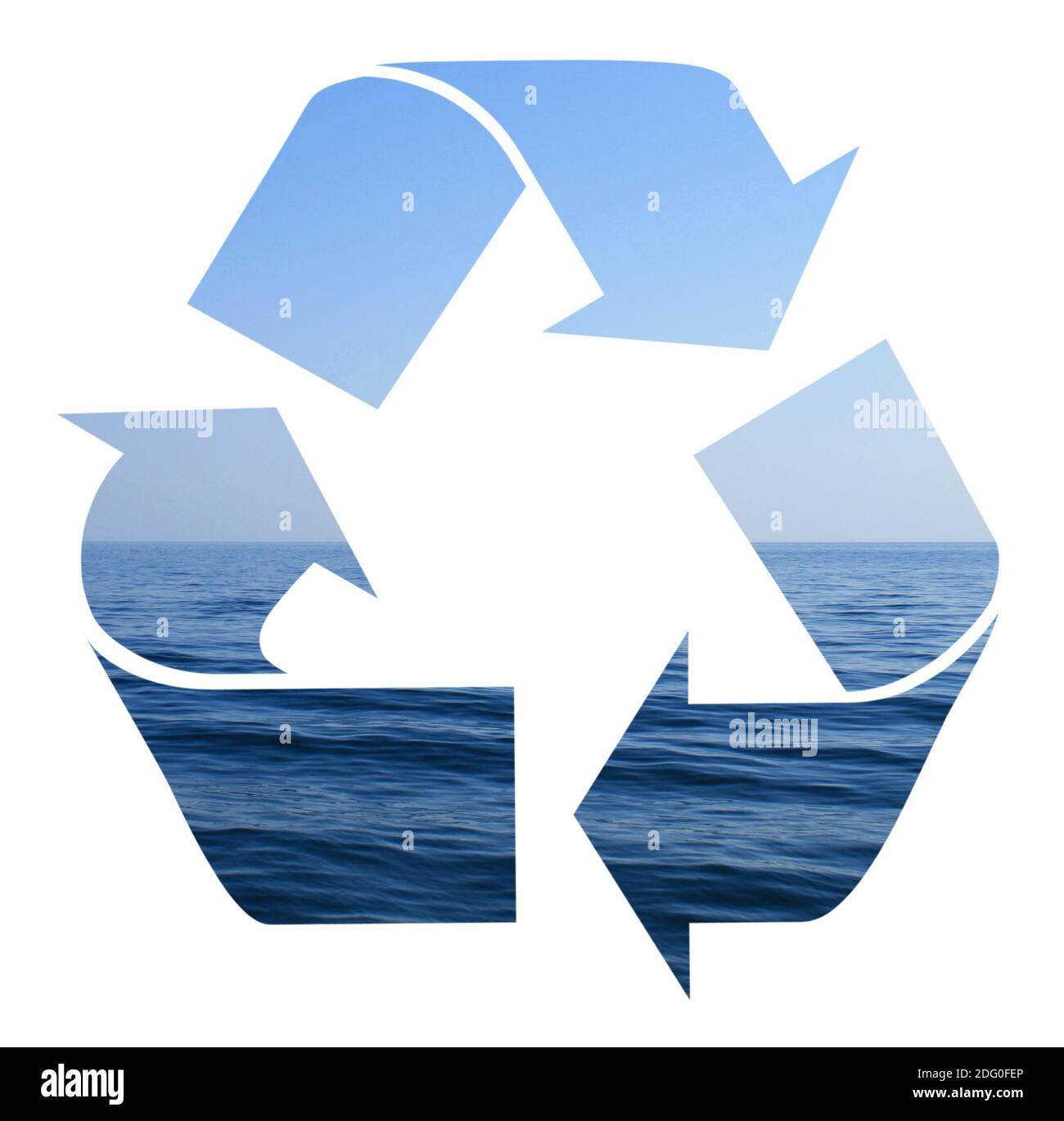 Recycle symbol isolated white Cut Out Stock Images & Pictures - Alamy