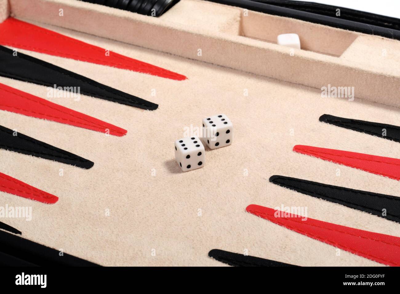 Backgammon. A double: two six Stock Photo - Alamy