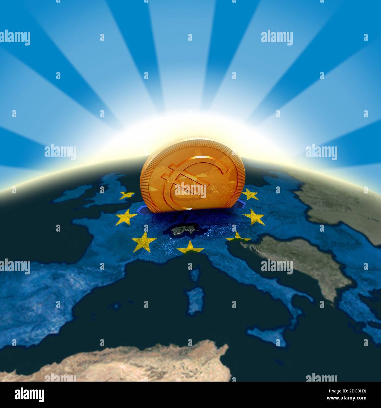 Coin spain map hi-res stock photography and images - Alamy