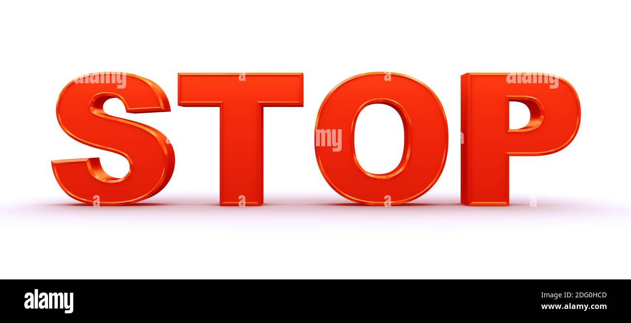 Safety stop Cut Out Stock Images & Pictures - Alamy