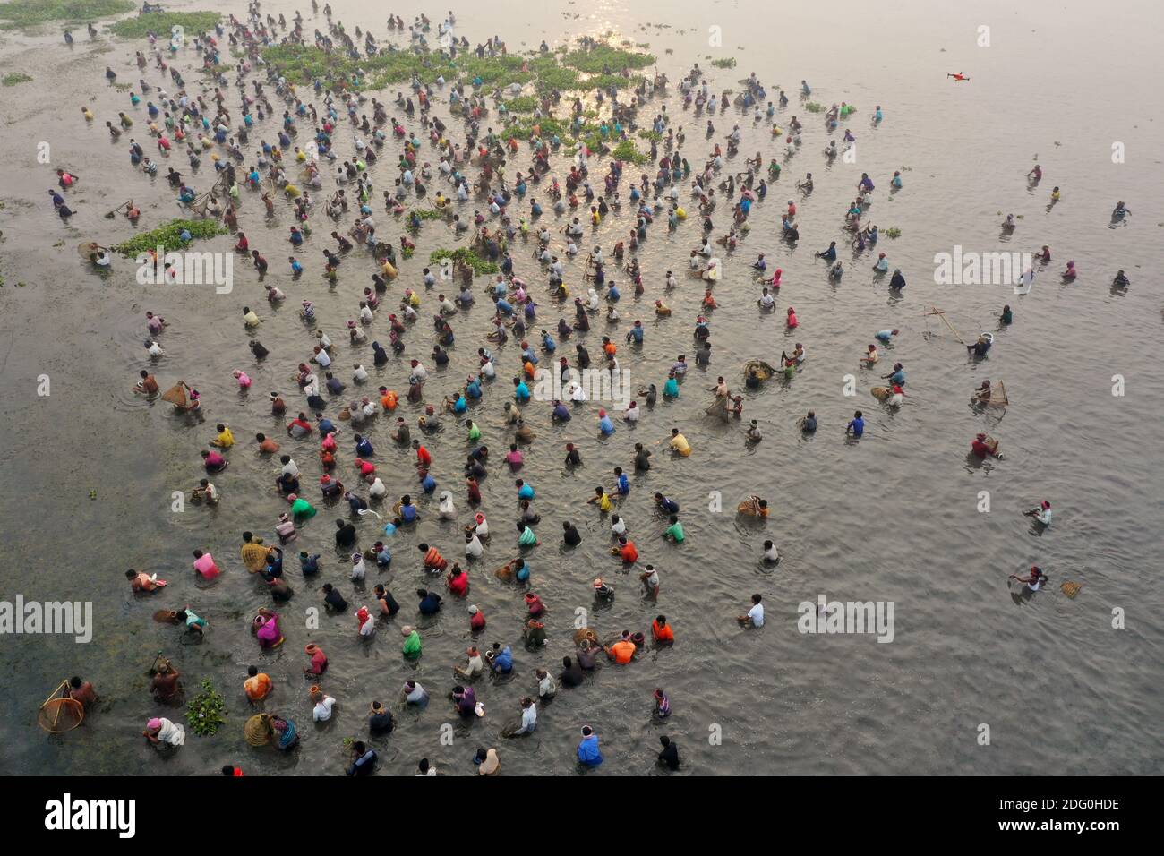 Pabna, Bangladesh - December 05, 2020: Thousands of fishermen gathered ...