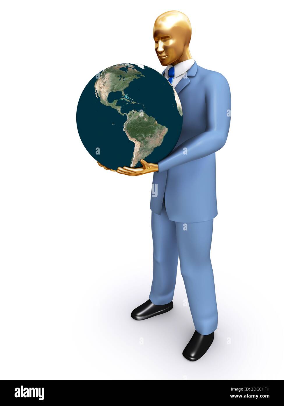 Man holding Earth Stock Photo - Alamy