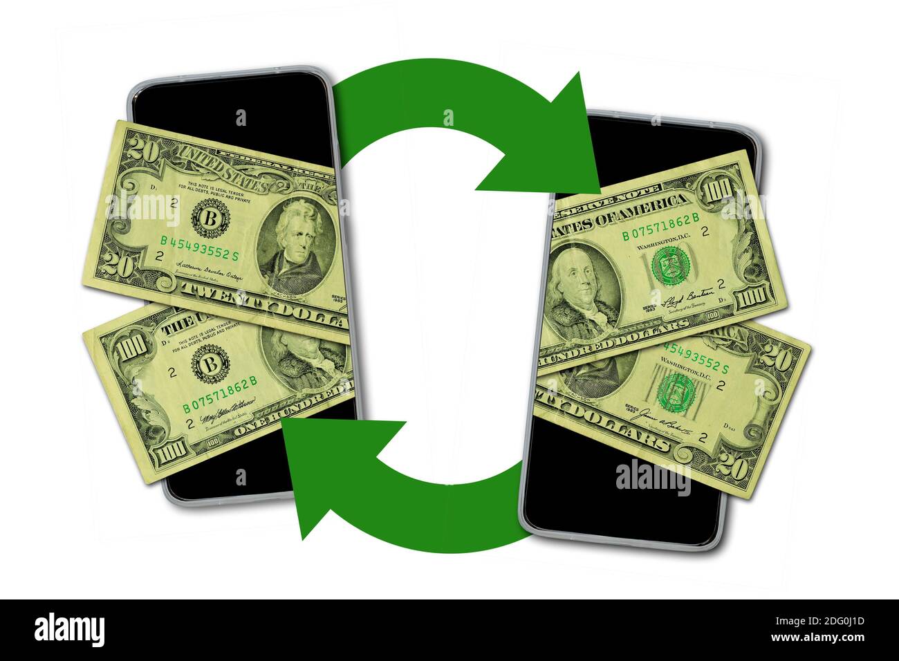 Mobile banking app phone Cut Out Stock Images & Pictures - Alamy