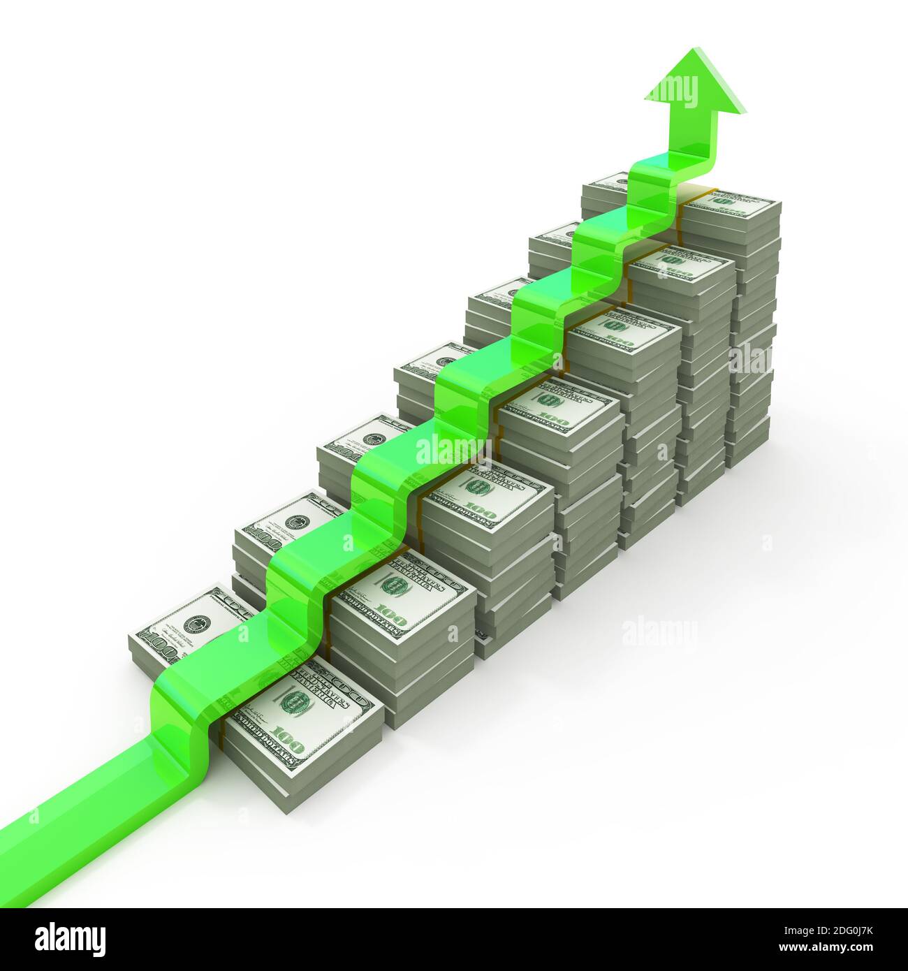 Graph from USD stacks Stock Photo - Alamy