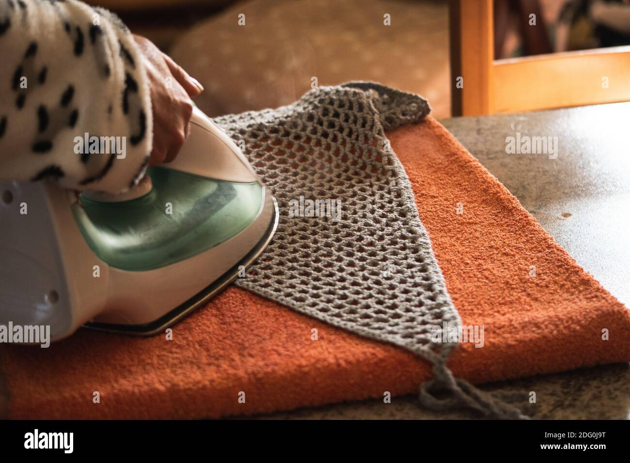 Close up of handmade wool accessories Stock Photo - Alamy