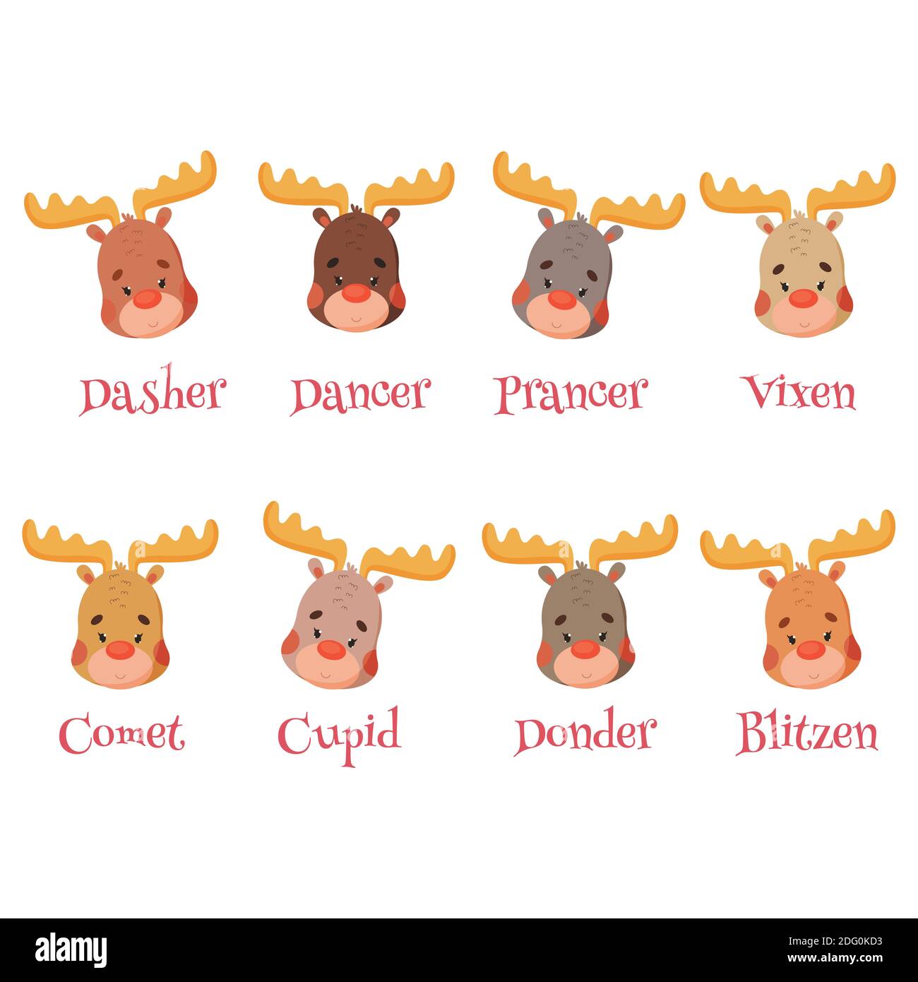 Imágenes De Dibujos Animados De Renos De Santa Claus