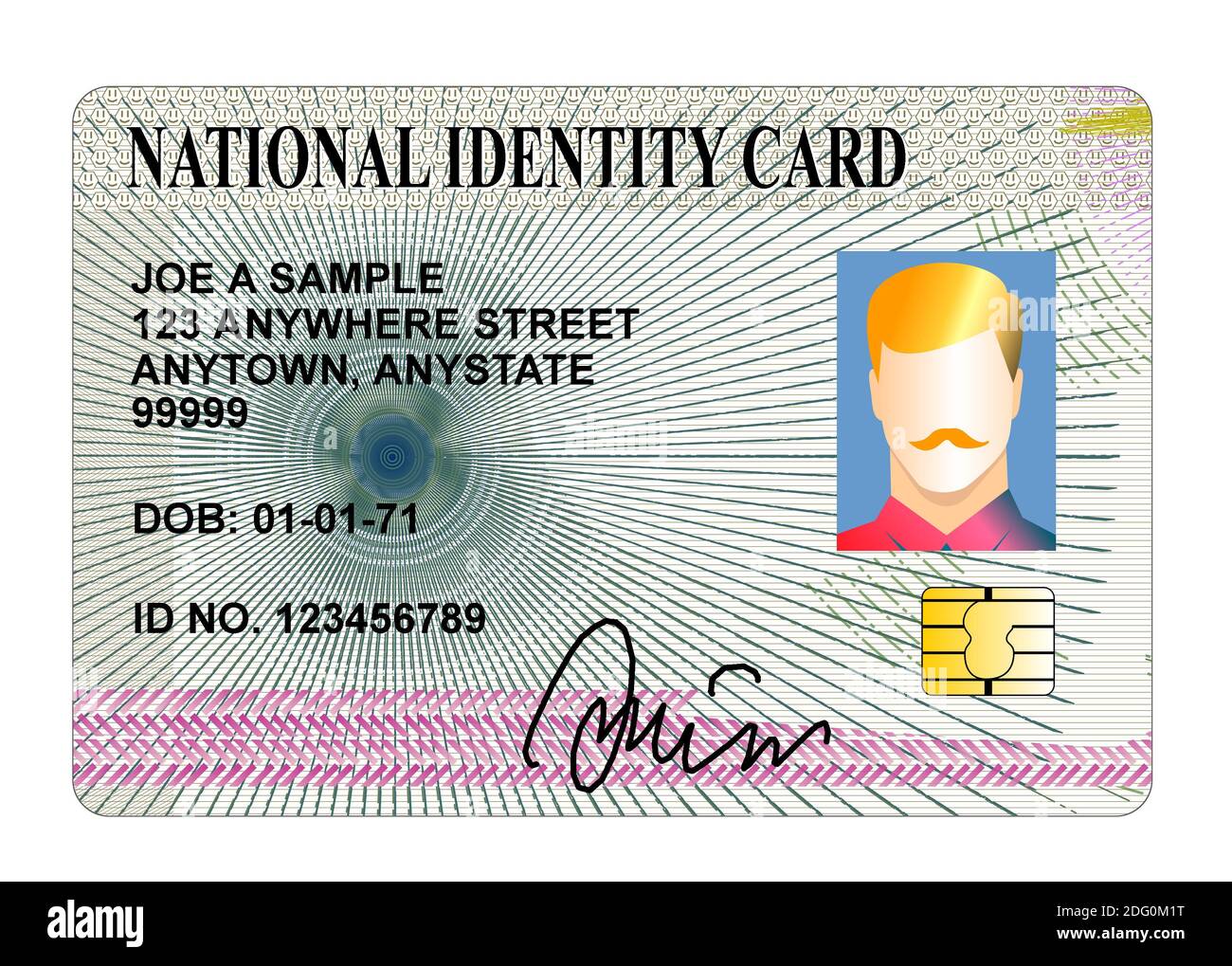 National Identity Card Stock Photo Alamy
