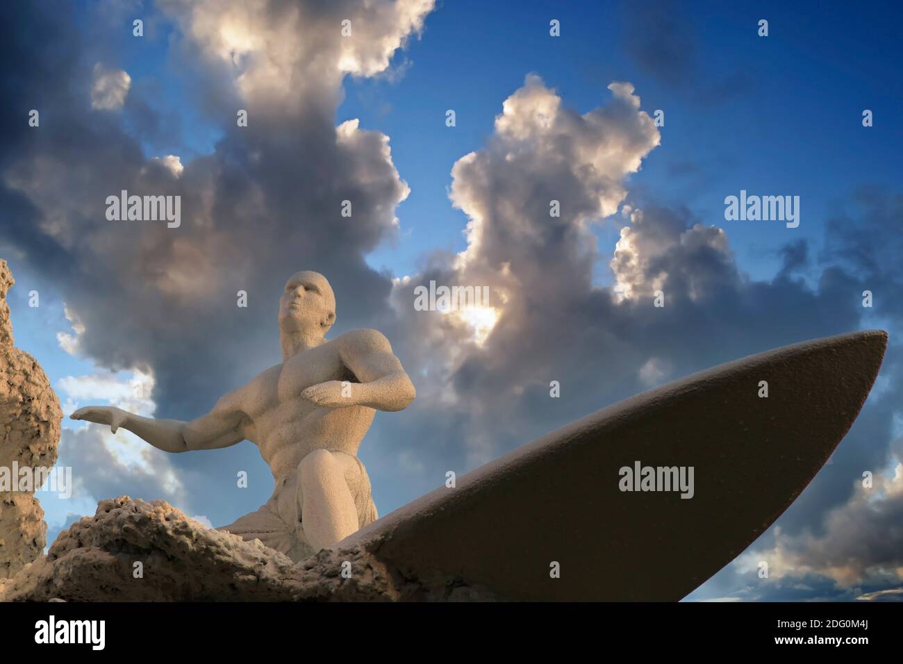 statue of a surfer in Cocoa beach, florida, usa Stock Photo - Alamy