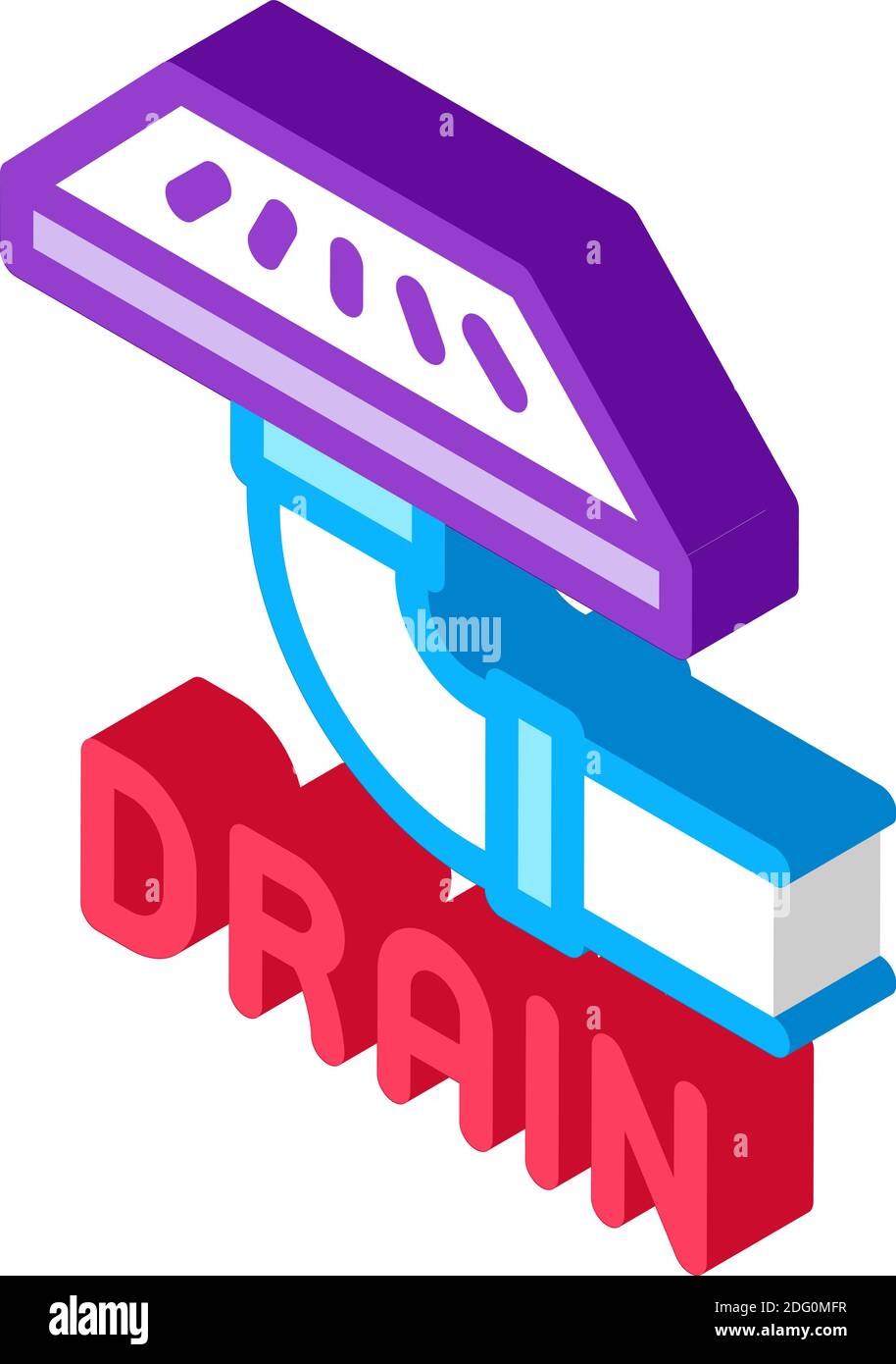 drain grate isometric icon vector illustration color Stock Vector Image ...